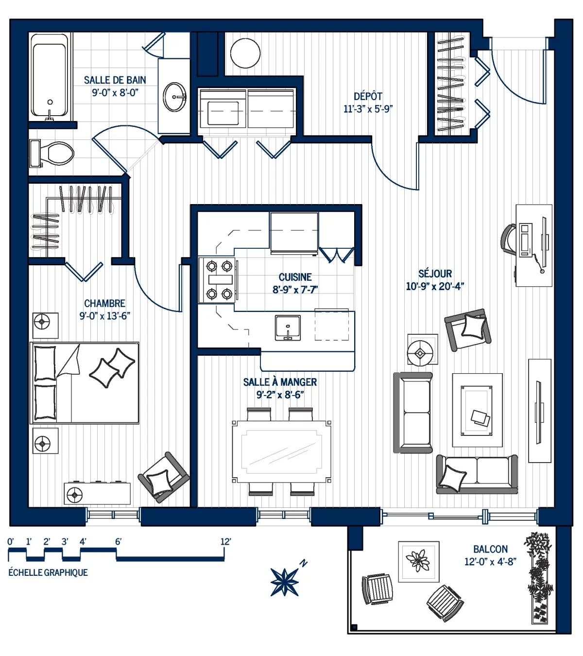 Appartement 207 | Les Jardins du Grand Ruisseau LOGISCO