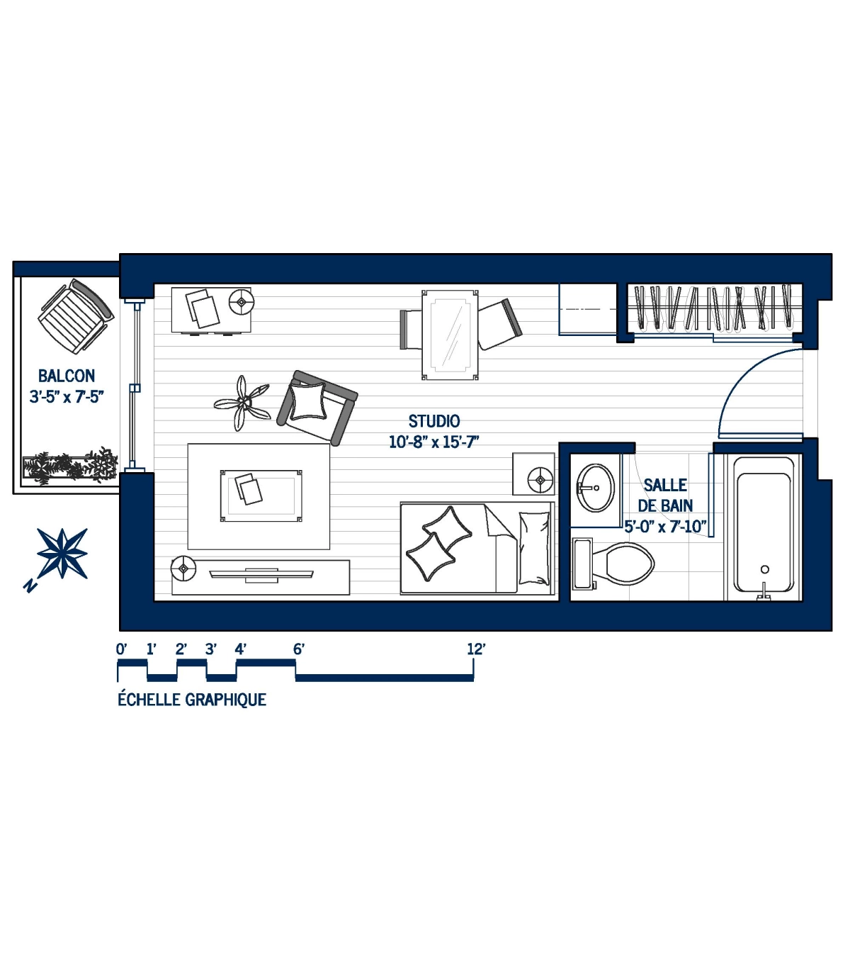 Appartement 201 | Pavillon de Claire LOGISCO