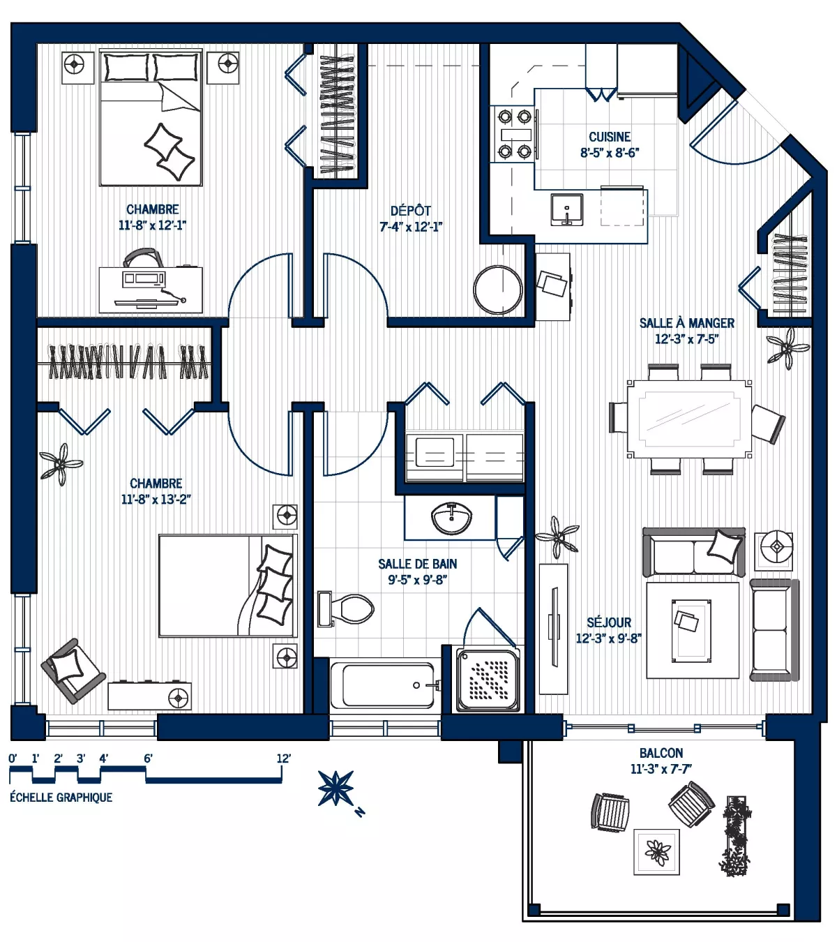 Appartement 208 | L'Allée St-Georges LOGISCO