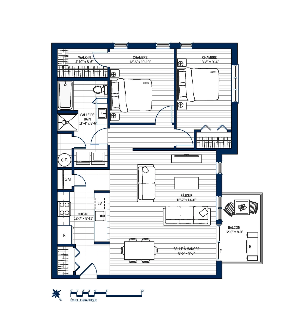 Appartement 103 | Place LOCASA - Appartements à Val-Bélair LOGISCO